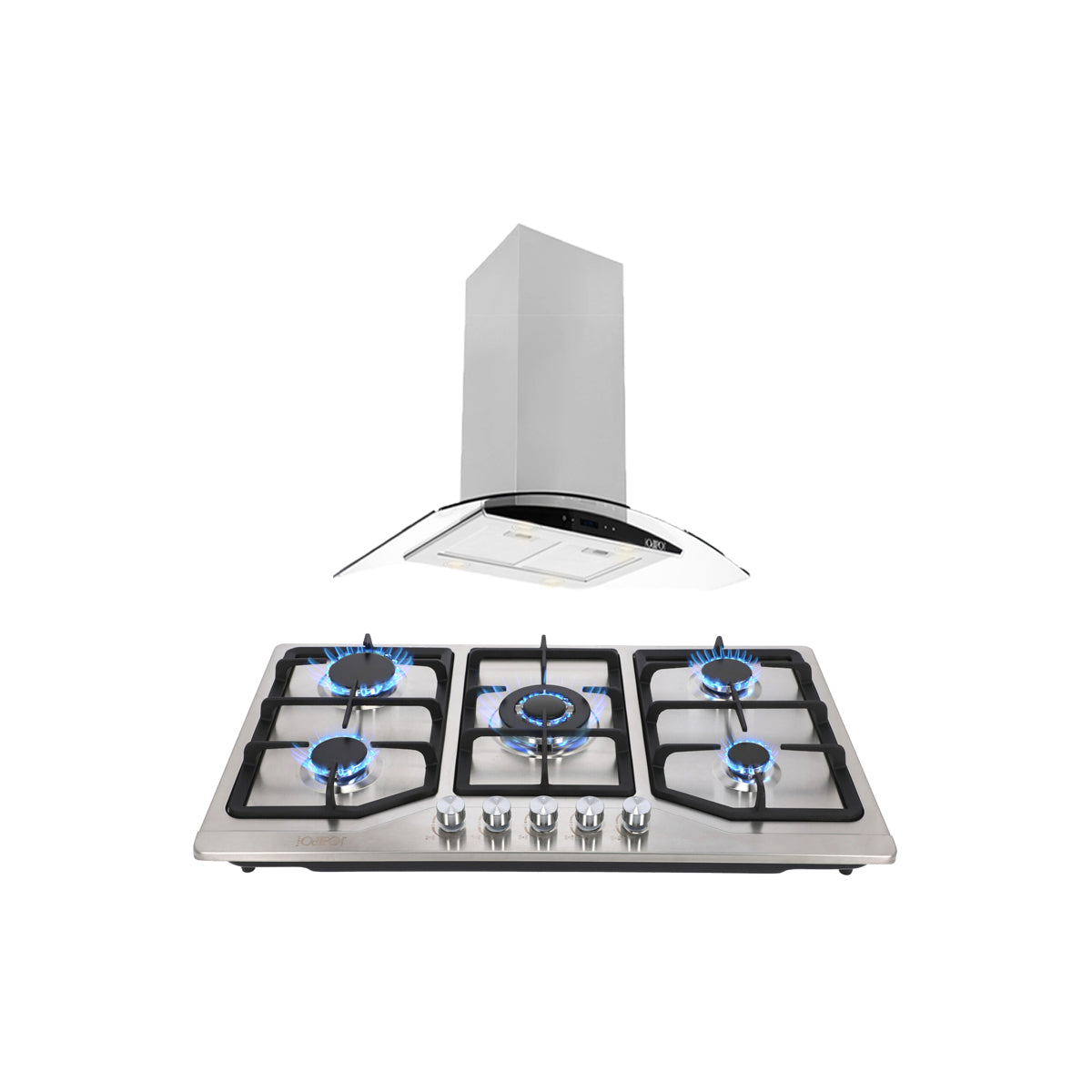 Campana de isla 90cm Ventex + Parrilla acero inoxidable Vesta – OdIPO