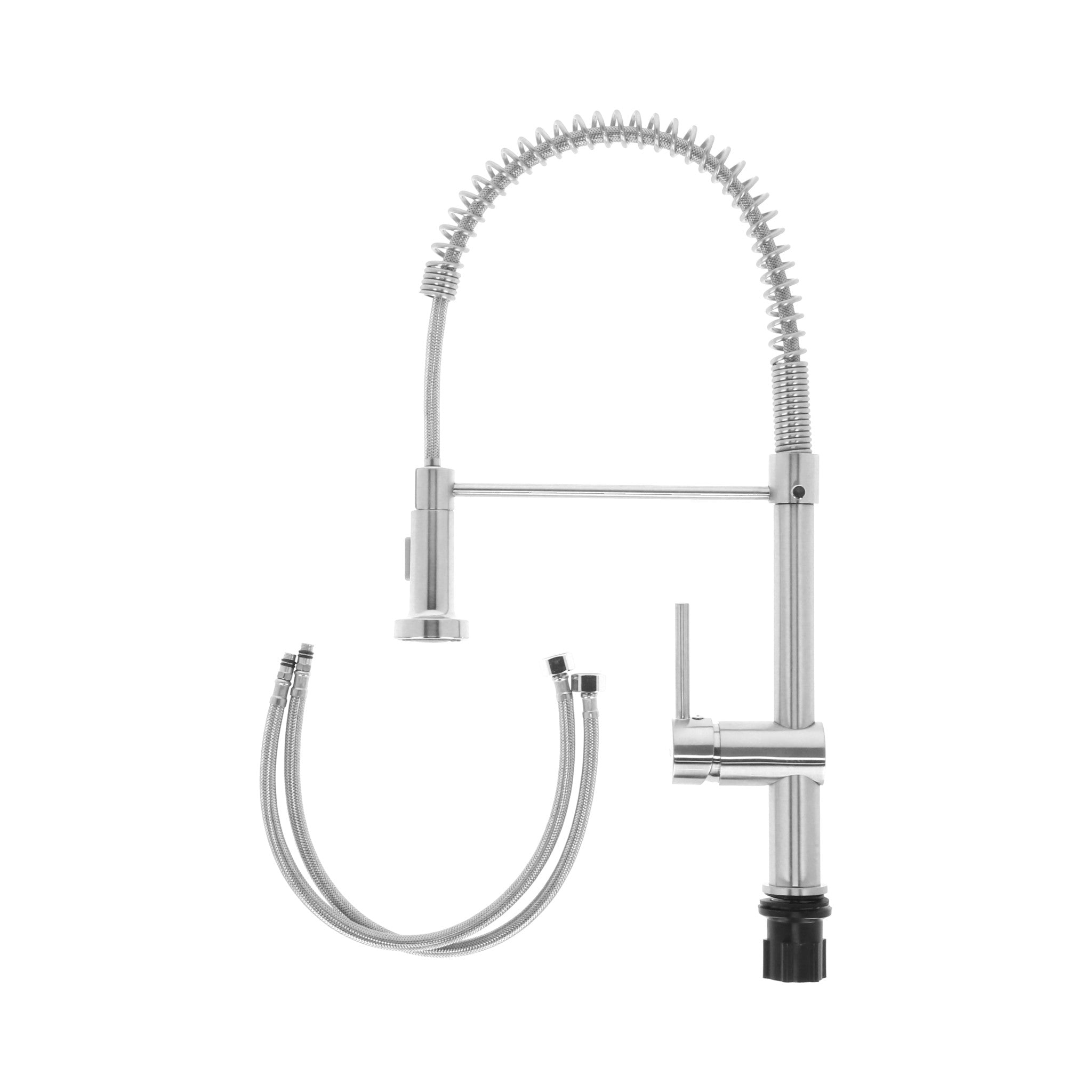 Llave de cocina monomando fregadero Brush Nickel acero inoxidable Odes ...